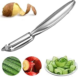 Amazon.com: Premium 304 Stainless Steel Vegetable Peeler, Multifunctional Kitchen Fruit and ...