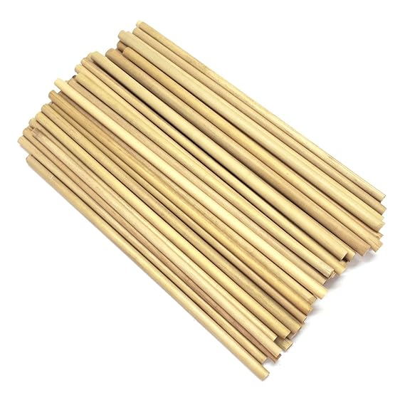 Asian Hobby Crafts Bamboo Sticks, Pack of 100, Unfinished Bamboo Sticks ...