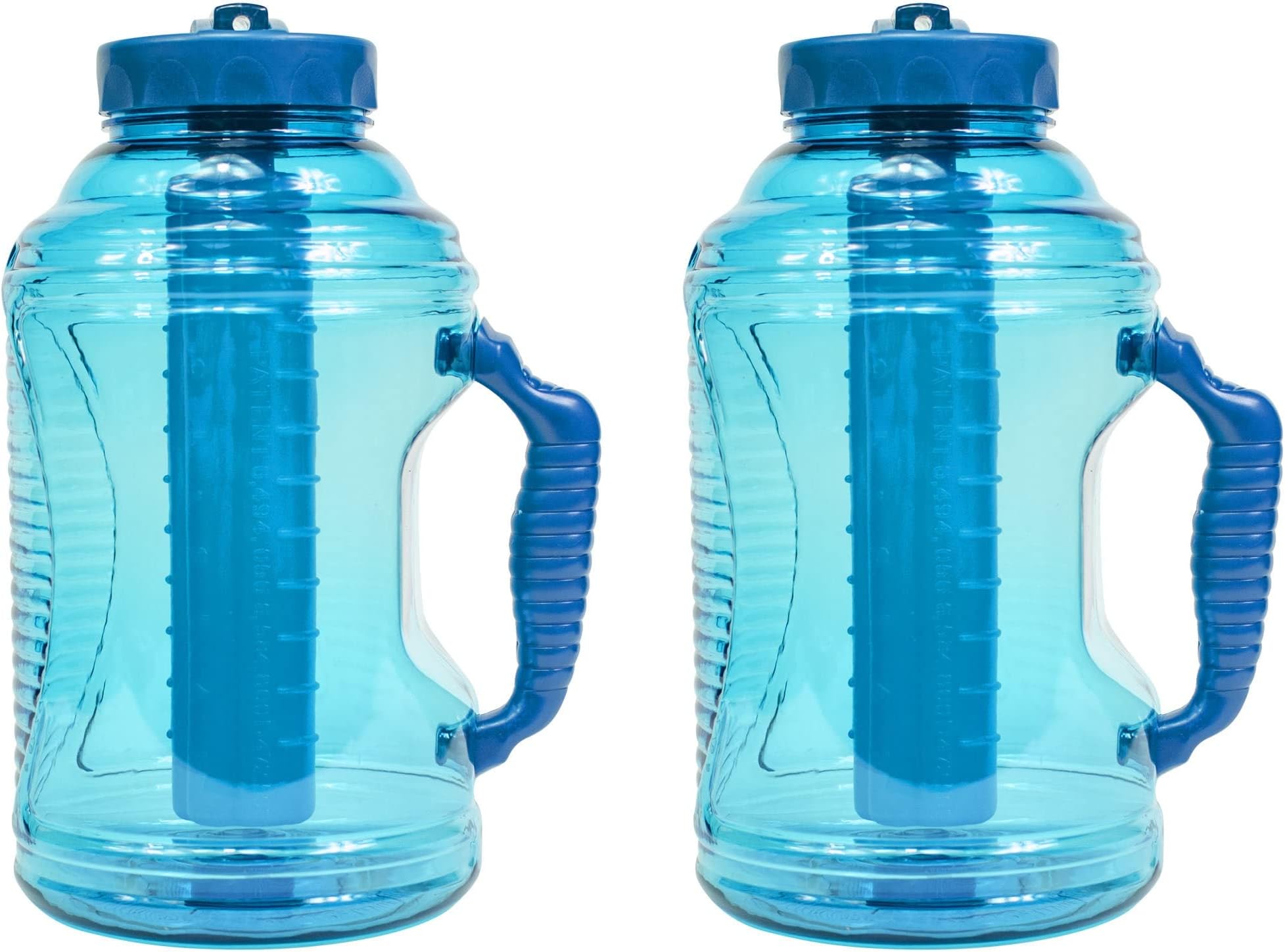 Amazon.com: COOL GEAR 64 oz System Sports Water Bottle with Freezer ...