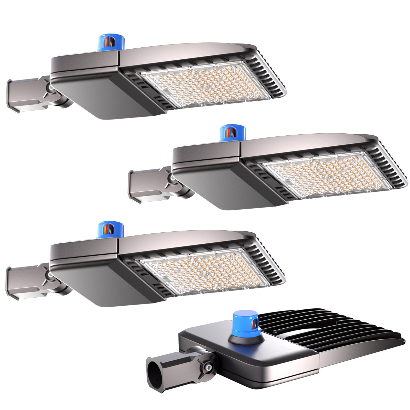 4Pack 200W LED Parking Lot Light (30000LM Eqv 800W HID/HPS) 5000K ...