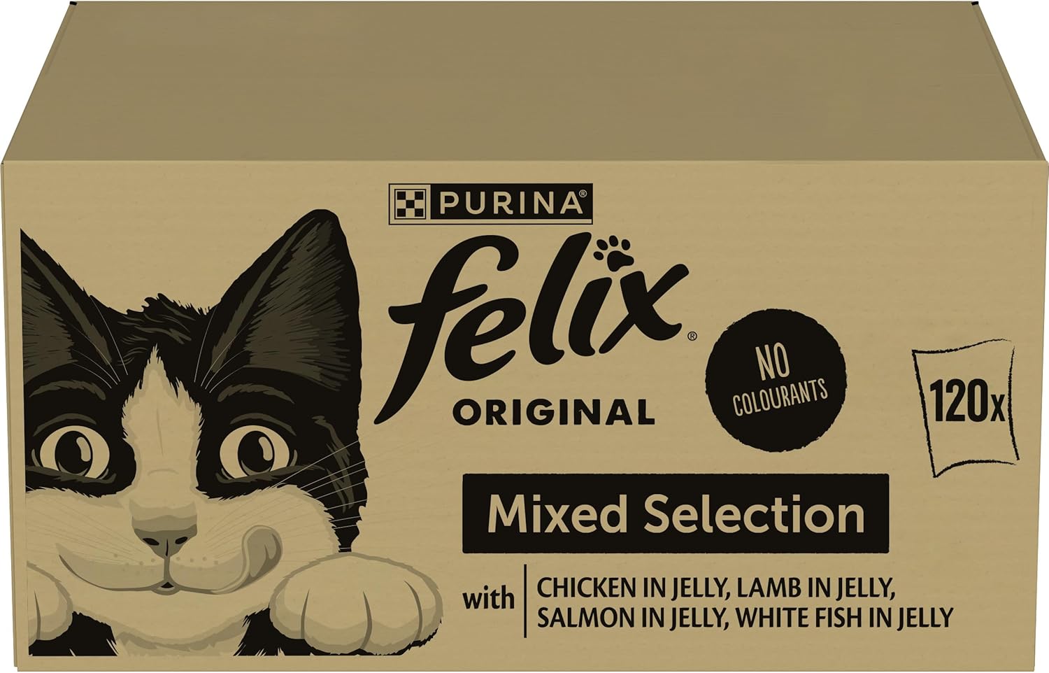 FELIX Original Senior 7+ Farm Selection in Jelly Wet Cat Food 120x85g ...