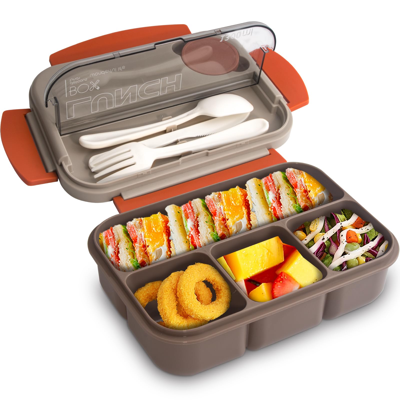 Snapklik.com : Bento Box For Kids/Adults, 4 Compartment Leak-Proof ...