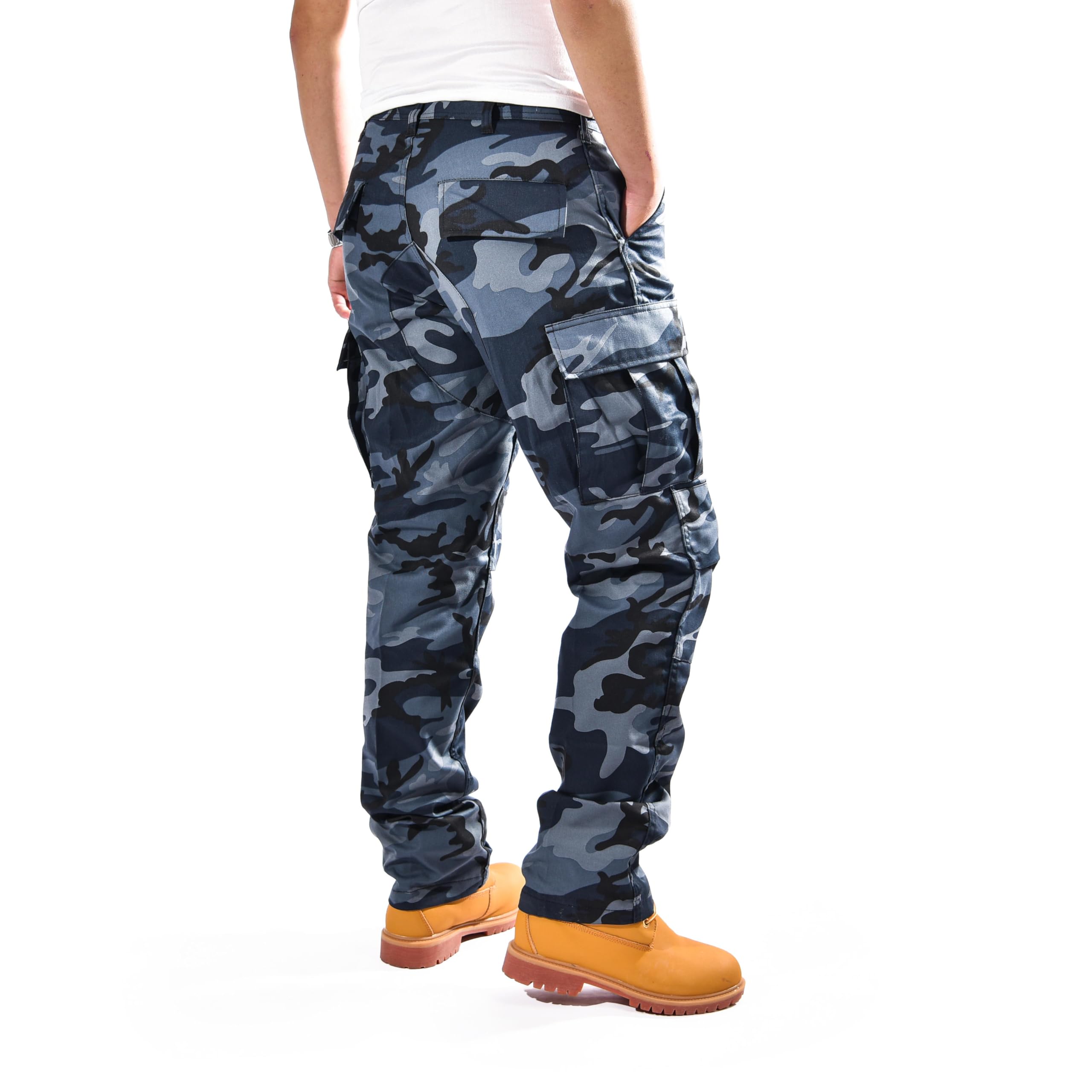 Snapklik.com : BACKBONE Mens Casual Street Fashion Camo Cargo Pants ...