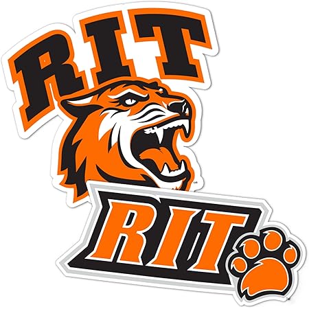 Amazon.com: Rochester Institute of Technology RIT Tigers Sticker Vinyl ...