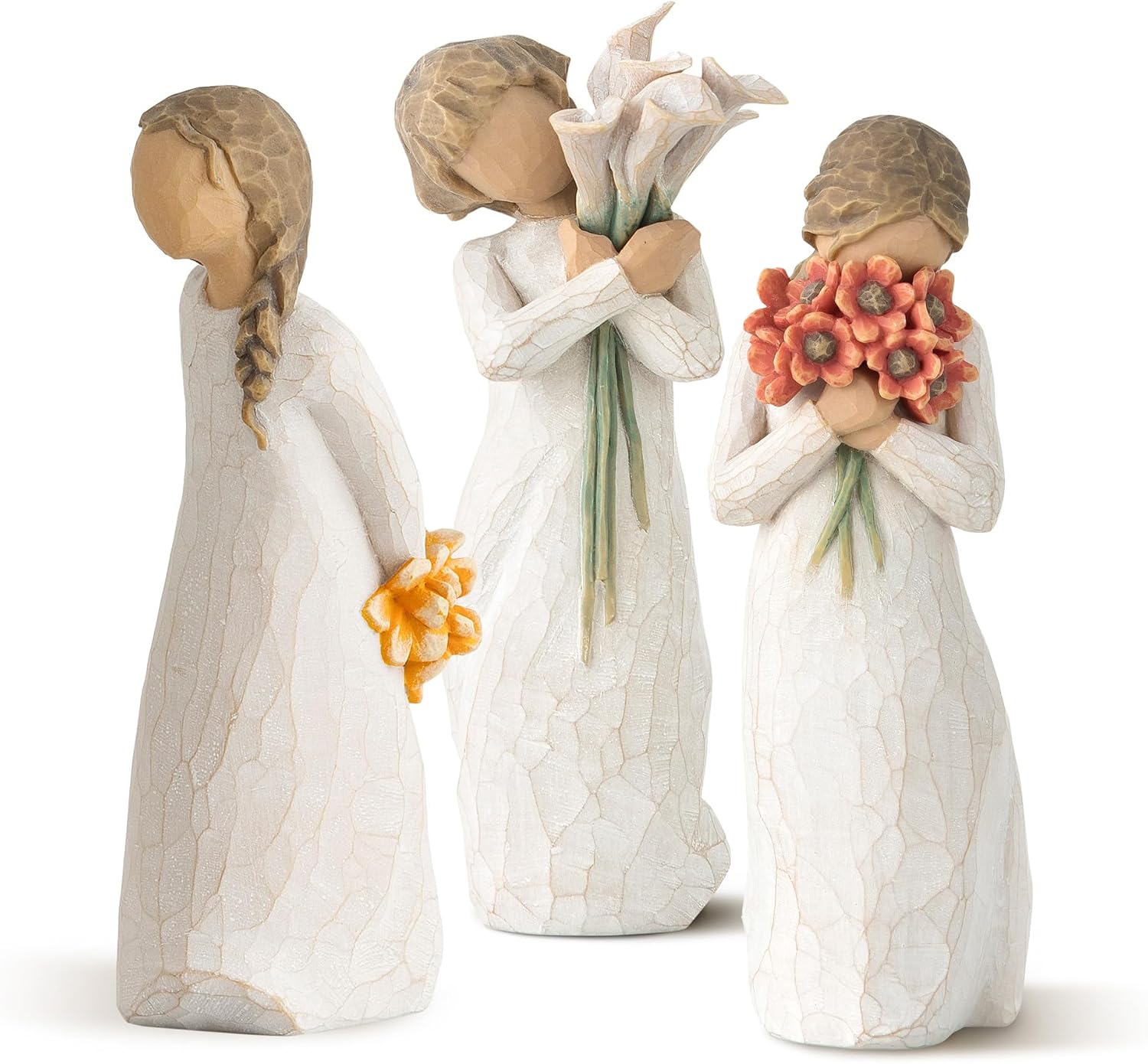 Amazon.com: Willow Tree Beautiful Wishes 3 Piece Hand-Painted Set ...