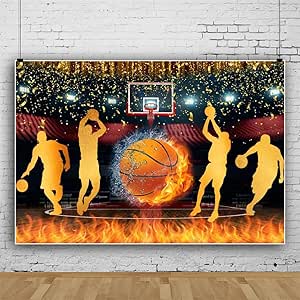 Amazon.com : Vinyl 12x10ft Sports Birthday Backdrop Sports Club Game ...