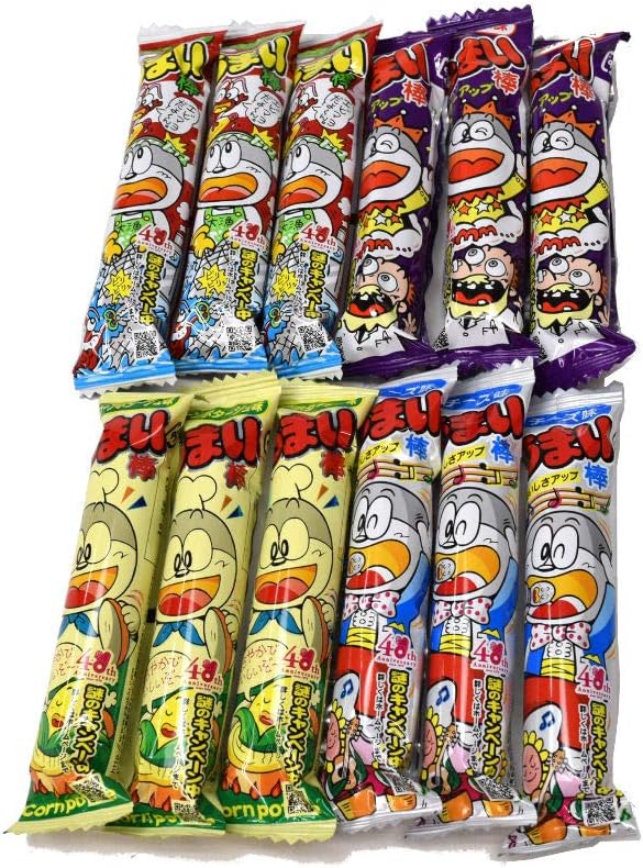 Amazon.com: Umaibo Japanese Corn Puffed Snacks Variety Pack 10 Flavors ...