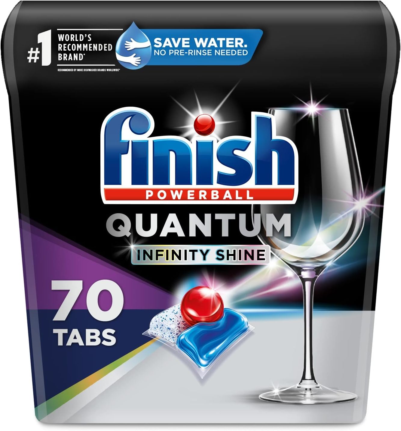 Amazon.com: FINISH Quantum Powerball, Dishwasher Pods, Dishwasher ...