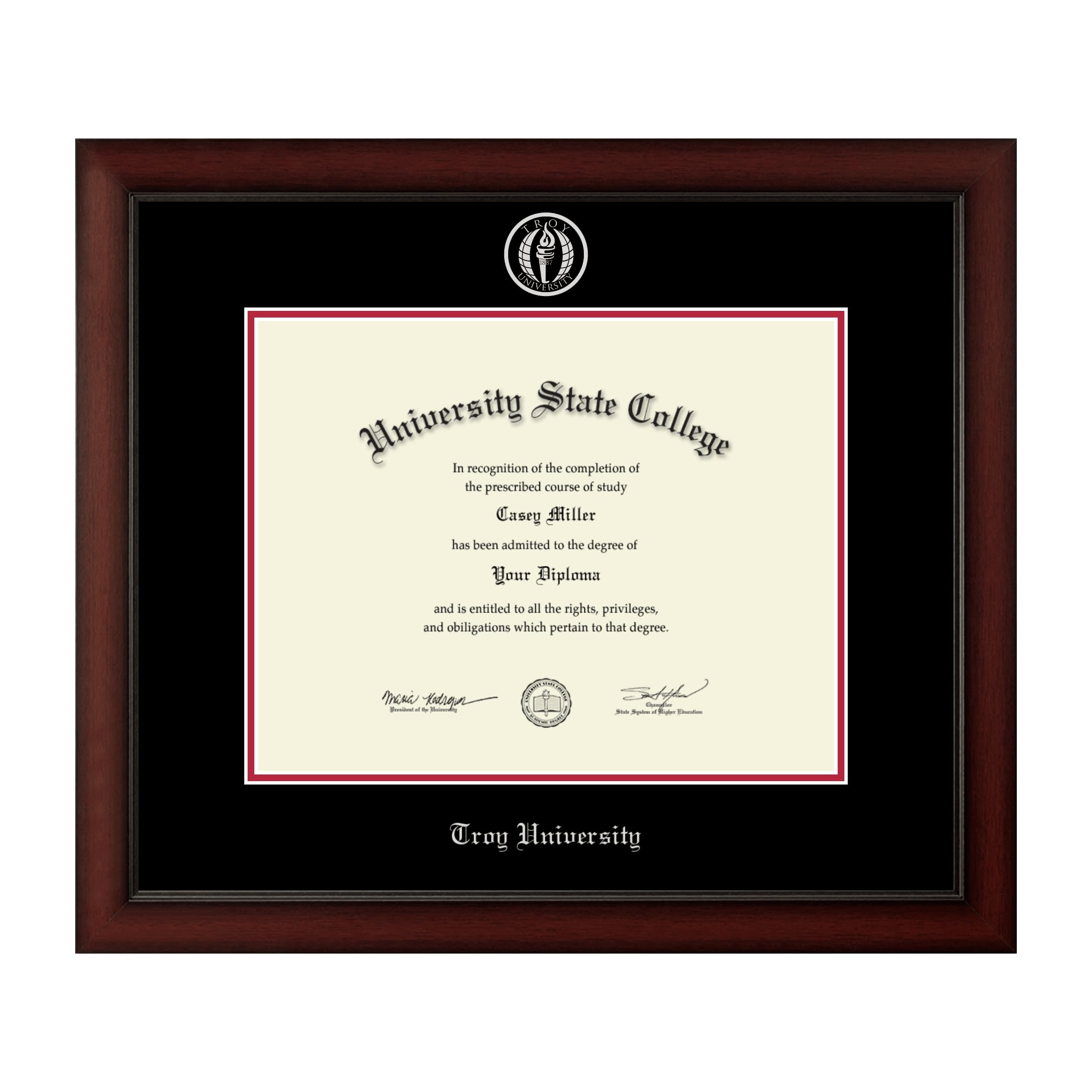 Troy University Diploma Mat College Diploma Mat Etsy