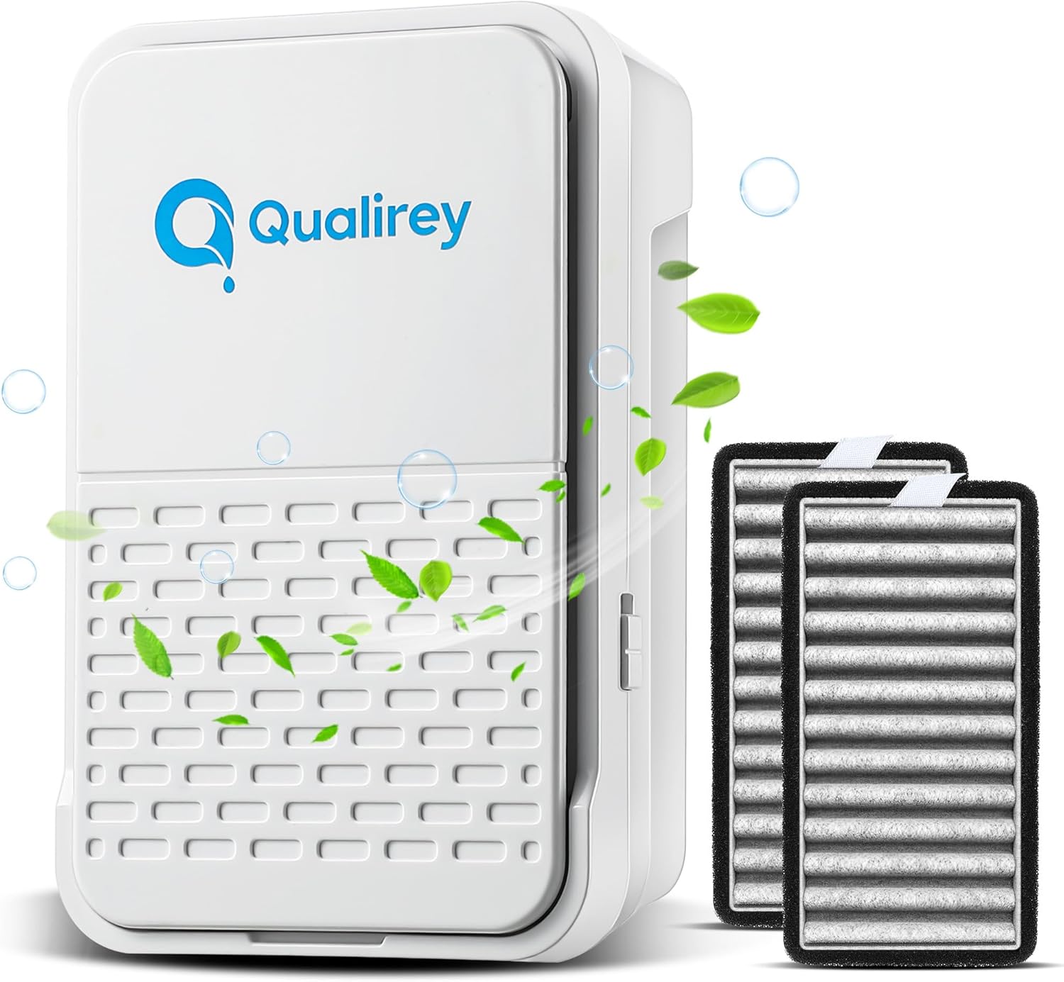 Amazon.com: Qualirey Ionizer Air Purifier Plug In, 2 in 1 Air Ionizer ...