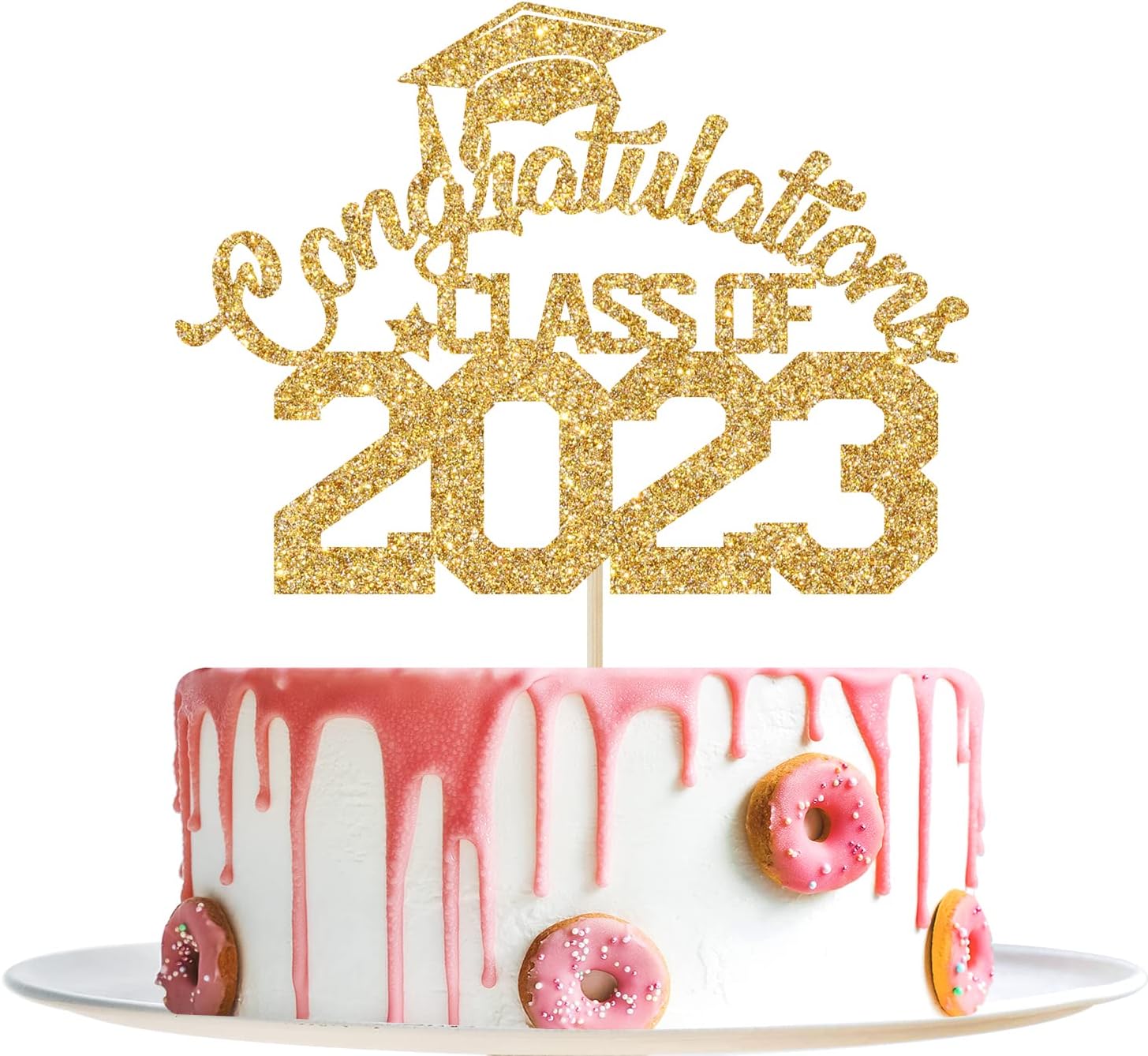 Amazon.com: Congratulations Class of 2023 Cake Topper, Congrats Grad ...