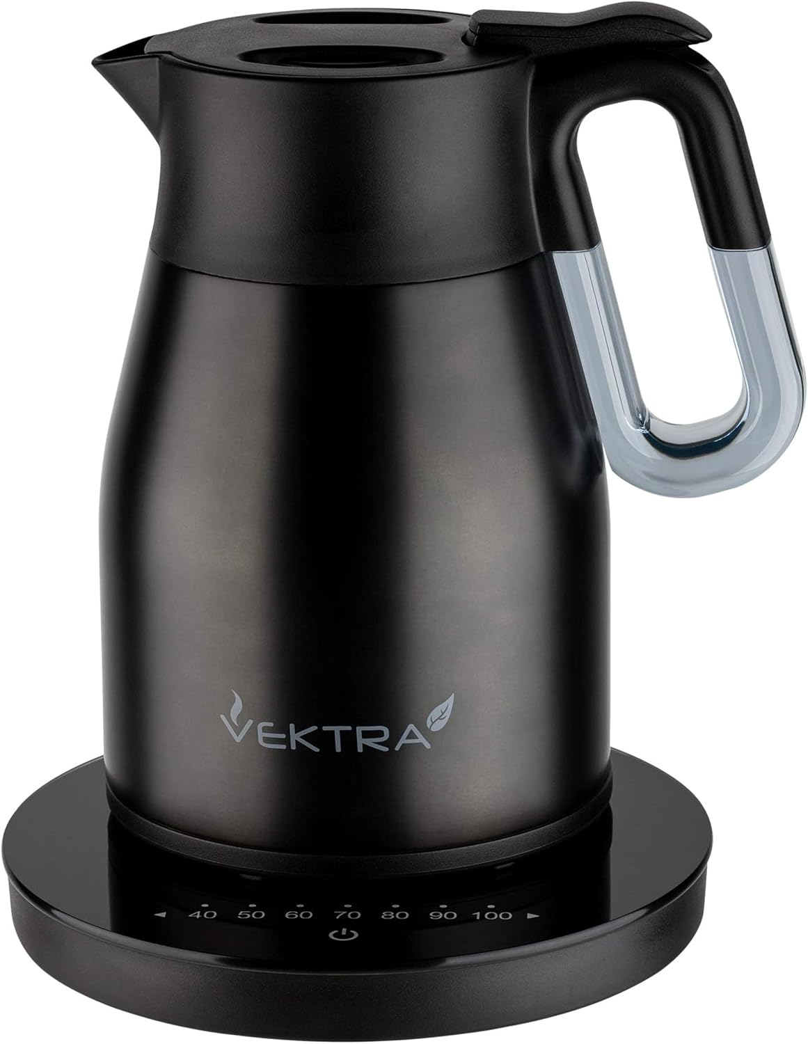 Vektra VEK-1504MBK Vacuum Insulated Easy Pour Cordless Kettle with ...