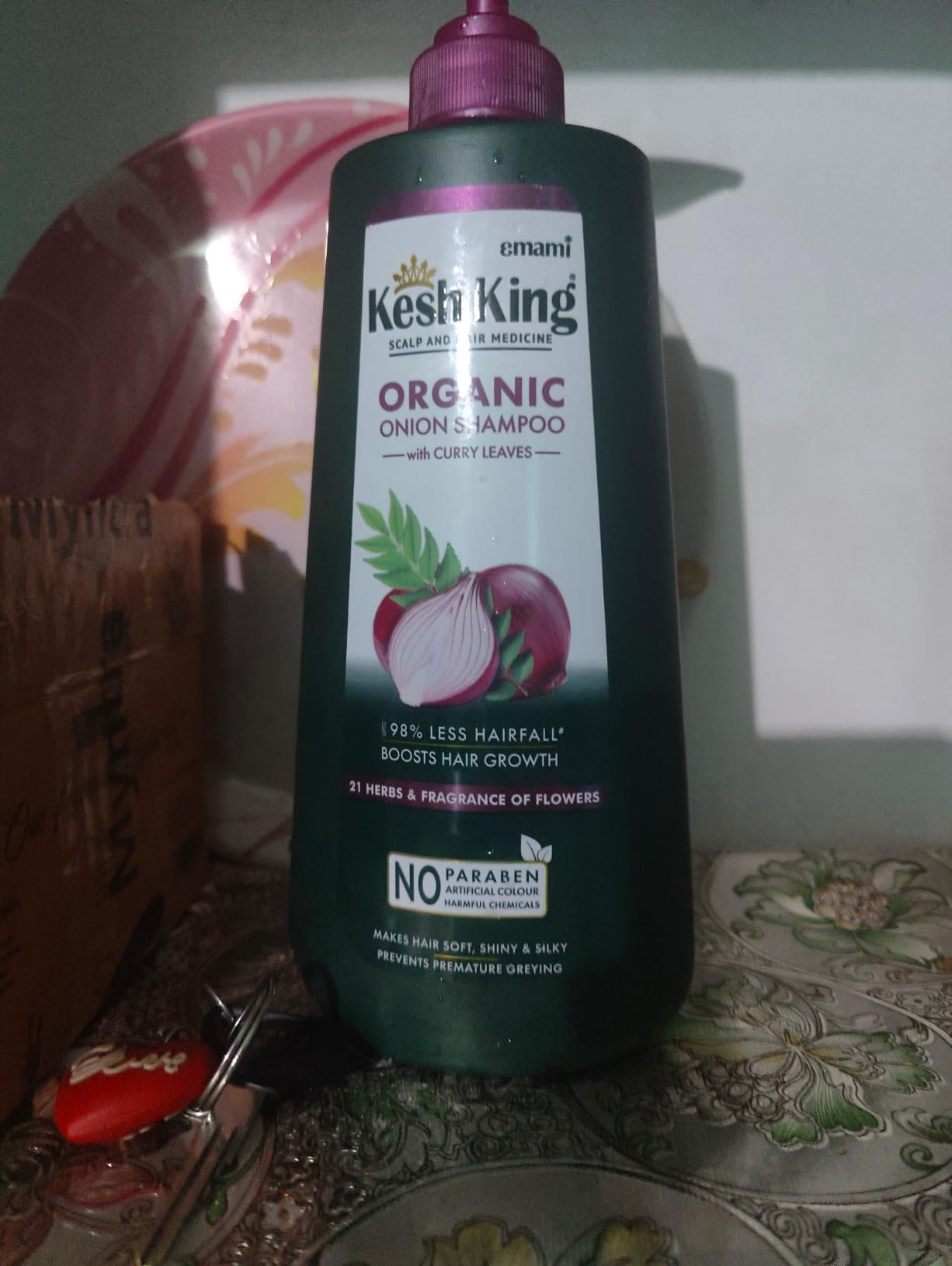 Buy Kesh King Organic Onion Shampoo With Curry Leaves Reduces Hair Fall ...