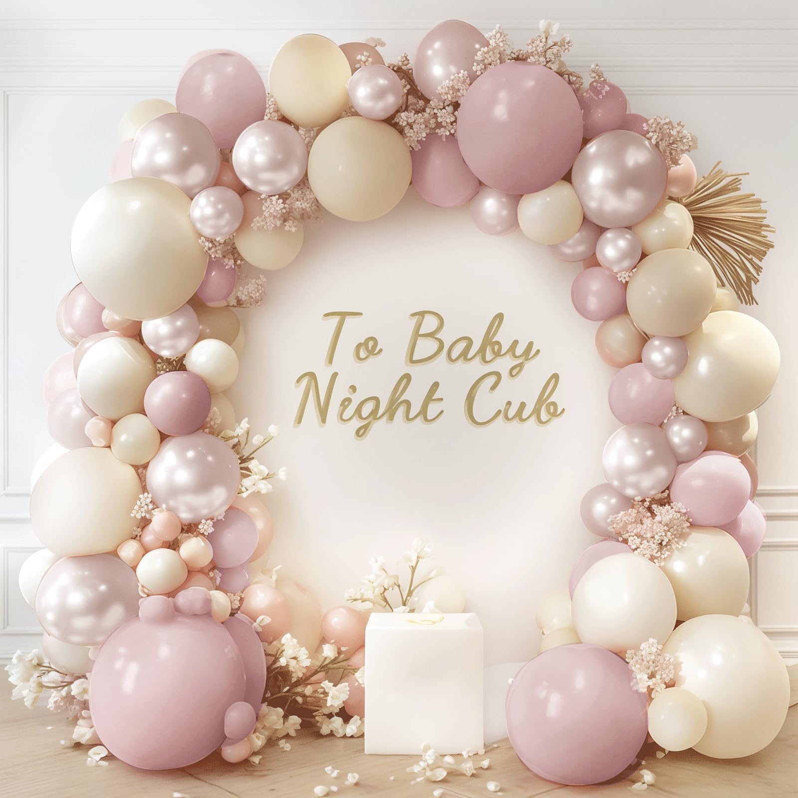 Amazon.com: Boho Dusty Pink Balloons Garland Arch Kit, Double Stuffed ...