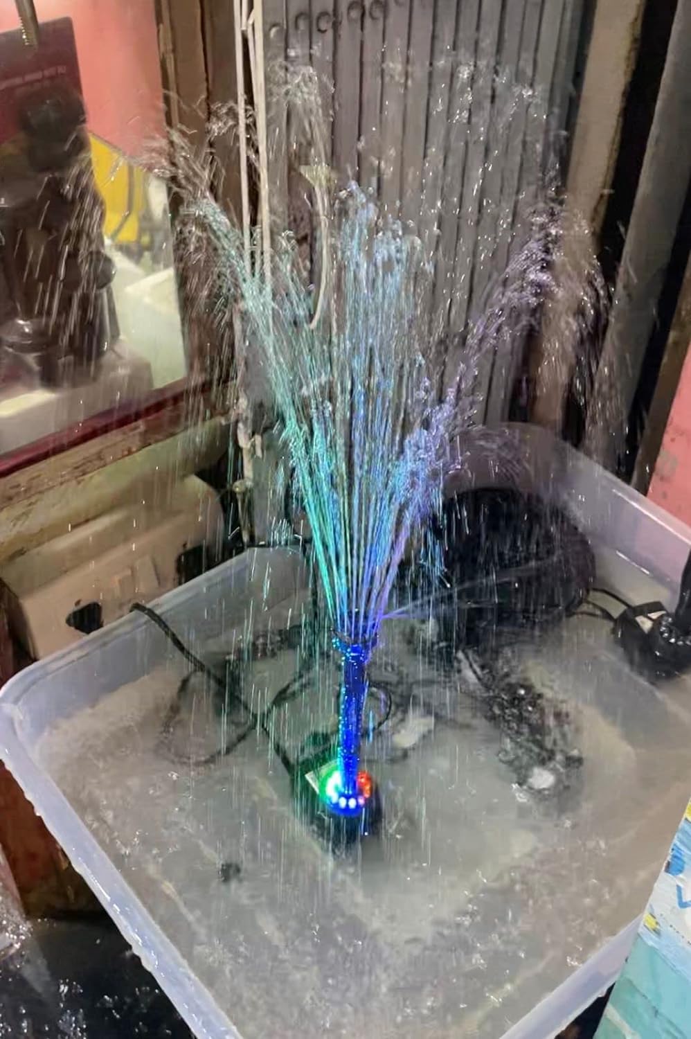 FLOJOY Plastic Asian Pump & Machineries 10W 12Leds Small Fountain Pump ...