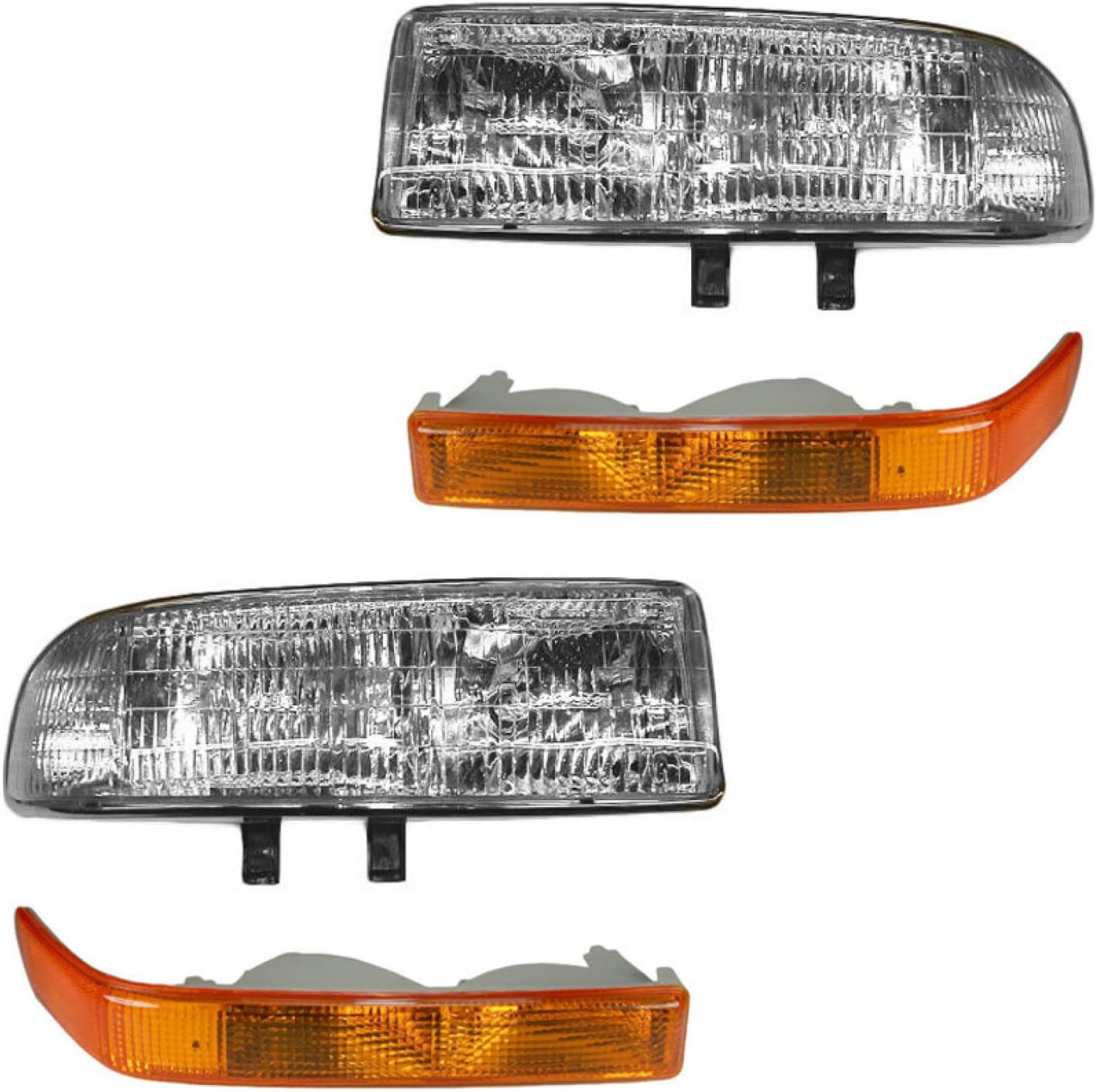Amazon.com: Headlight & Corner Light Kit Set of 4 for S10 S15 Pickup ...