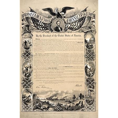 Amazon.com: Emancipation Proclamation Antique Classroom Decor Home ...