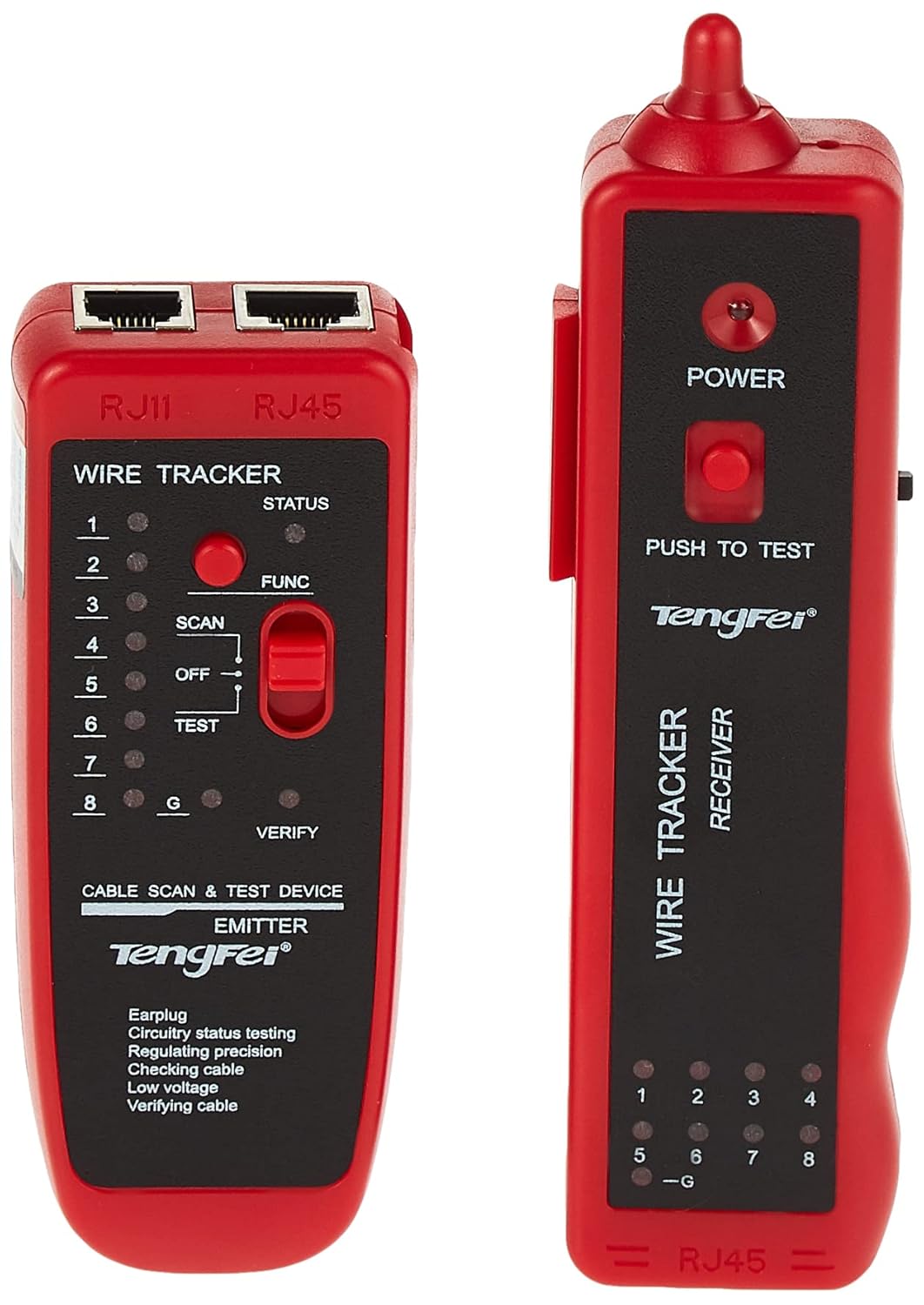 Beauenty Rj11 Rj45 Cat5 Cat6 Telephone Wire Tracker Tracer Toner ...