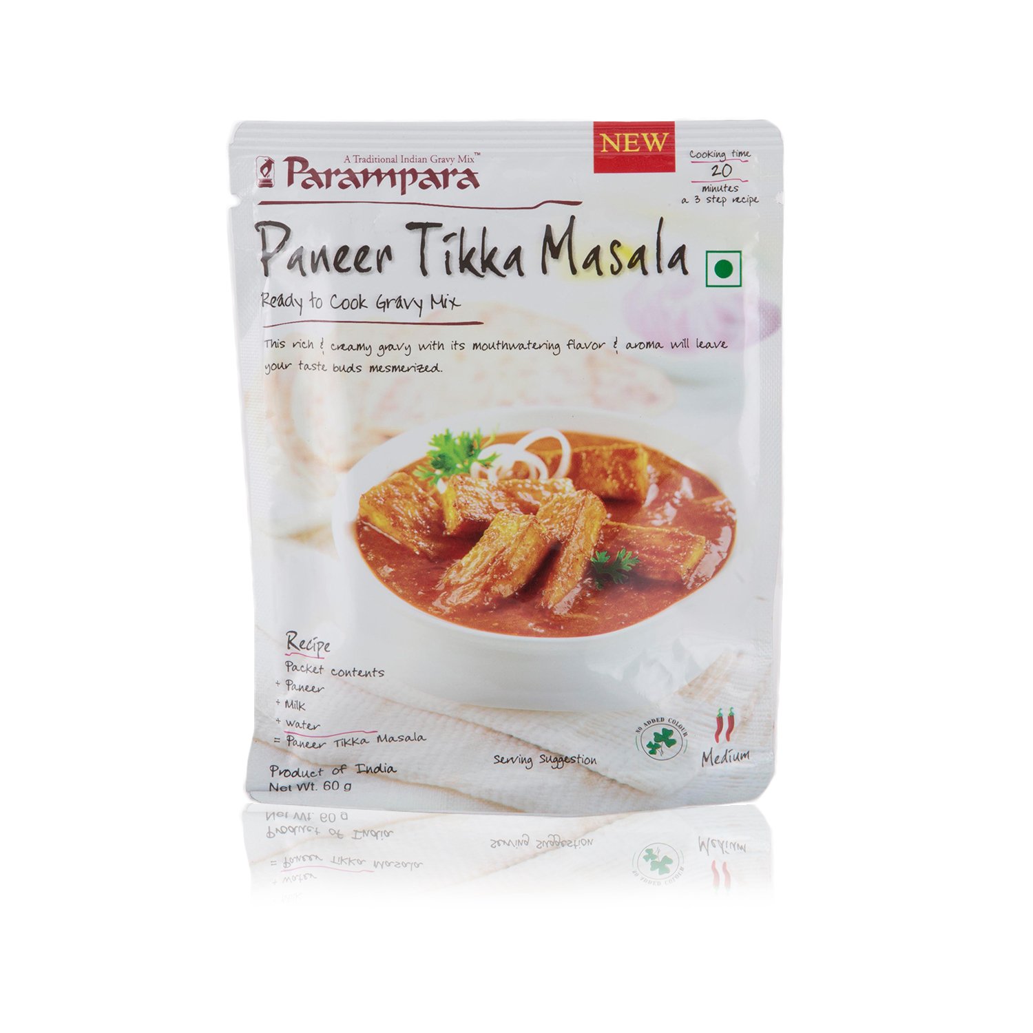 Parampara Ready to Cook Gravy - Paneer Tikka Masala, 60g Pouch : Amazon ...