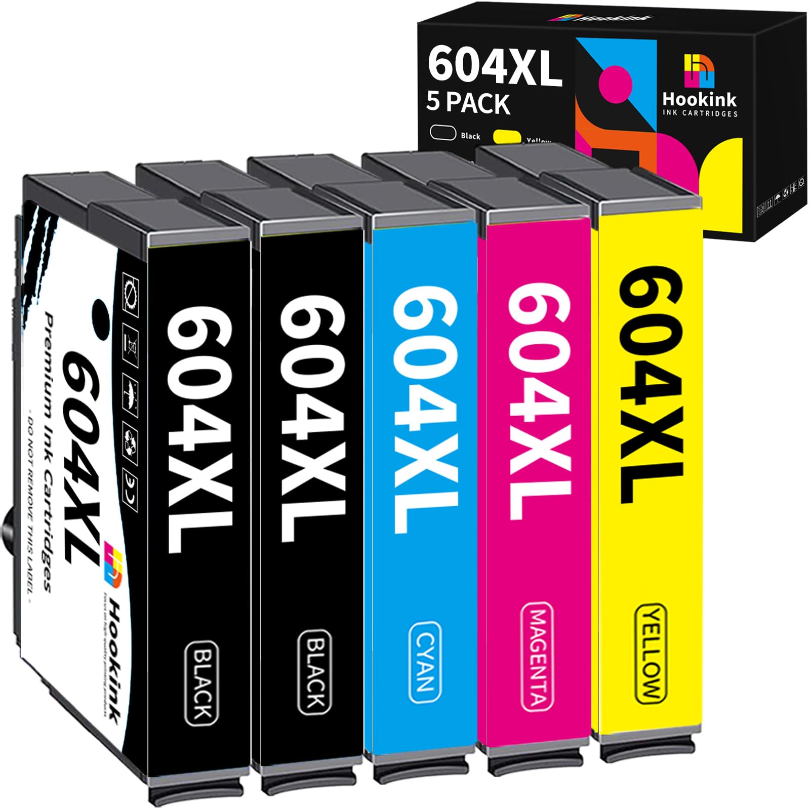 Hookink 604XL Ink Cartridges Multipack Compatible with Epson 604XL Ink ...