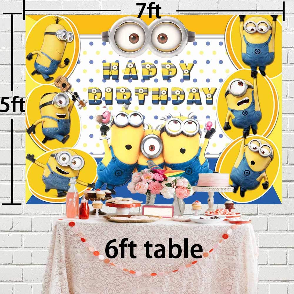 Yellow Minions Backdrops Minions Family Birthday Party Photography ...