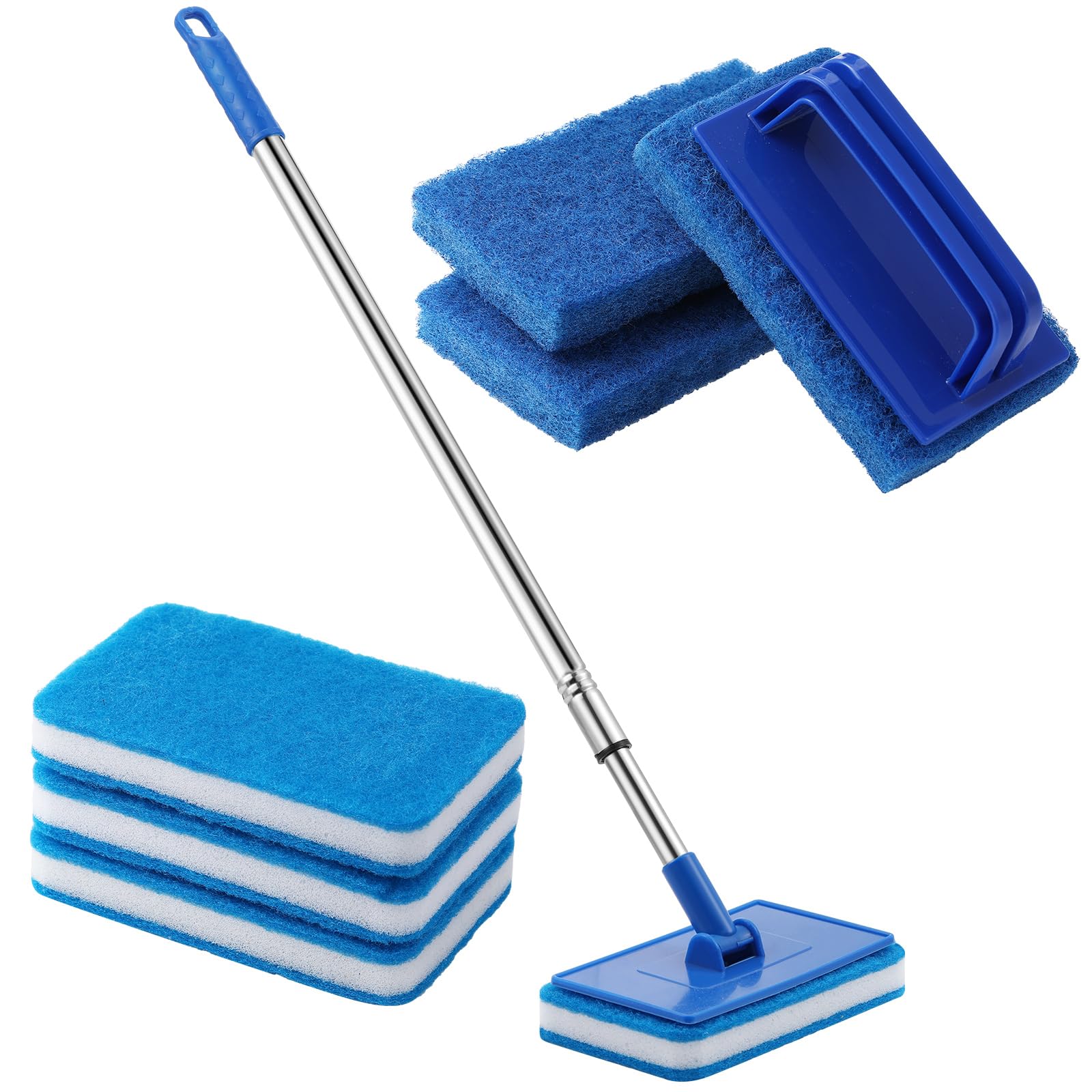 Amazon.com: Newtay 6 Pcs Small Hand Held Pool Scrub Brush Surface ...