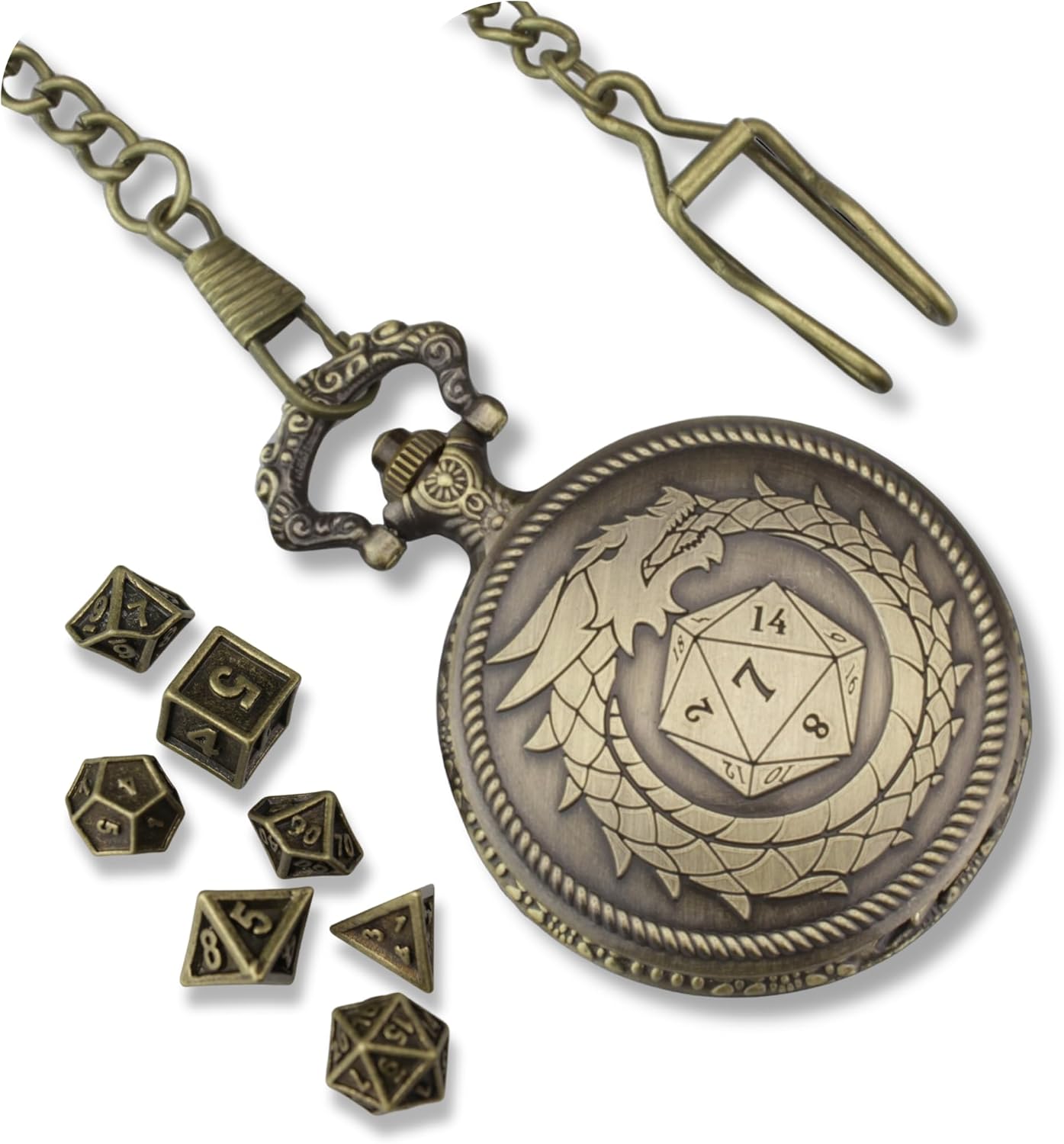 Amazon.com: Galdor's Guild Travel DND Pocket Watch & Mini Metal ...