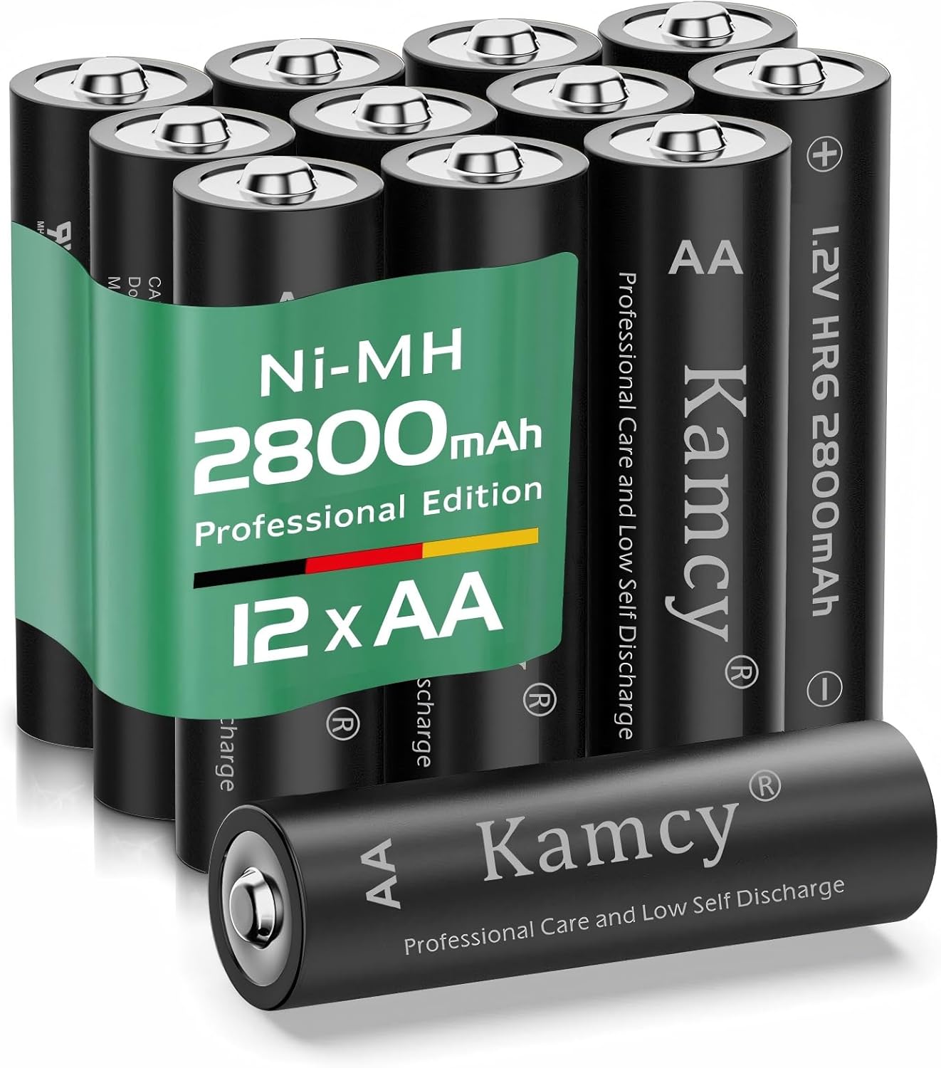 Amazon.com: KAMCY Rechargeable AA Batteries – Long-Lasting Double AA ...