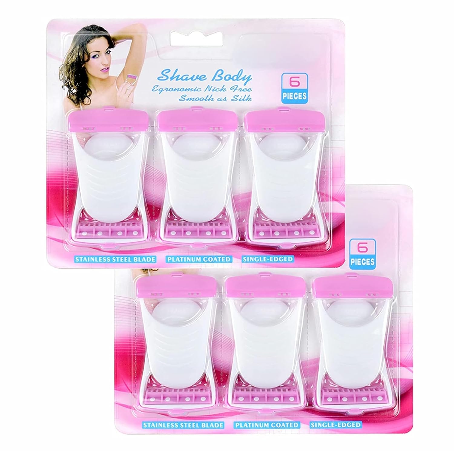 Women's & Girl's Disposable Bikini Hair Shave Razor, Hair Removal Mini ...