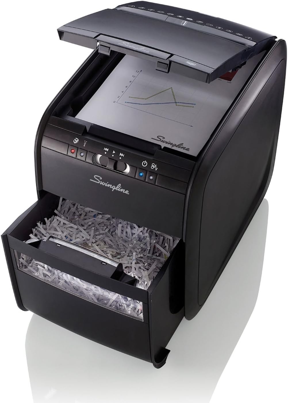 Amazon.com : Swingline - Stack & Shred Shredder, 80X - Black/Silver ...