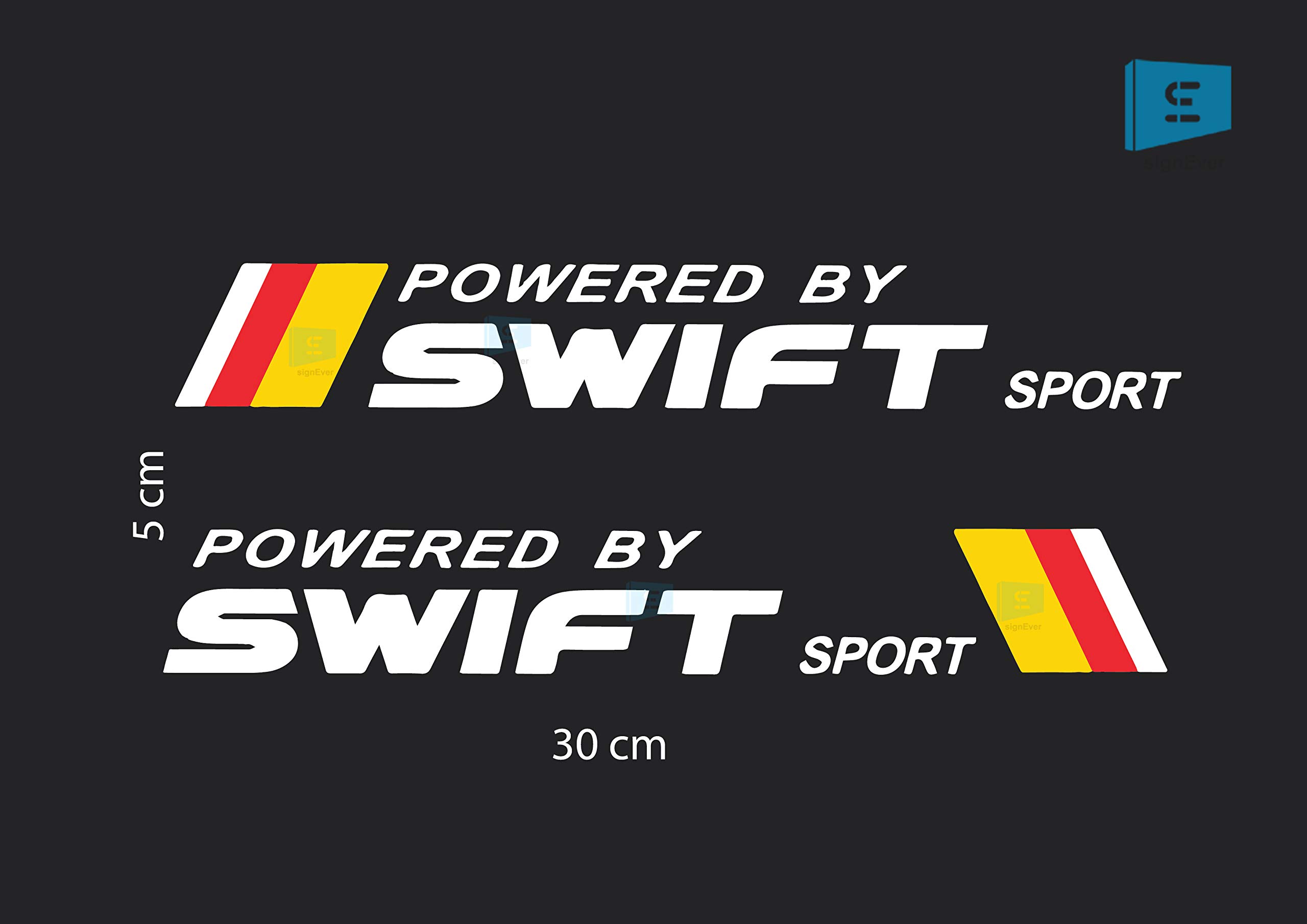 SIGN EVER Powered by Swift Sport Exterior Stickers Graphics for Car ...
