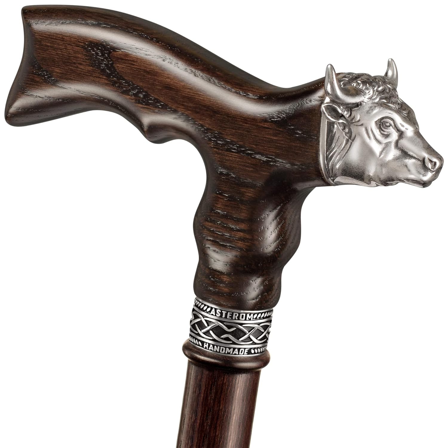 Amazon.com: Stylish Handmade Walking Cane for Men - Bull - Cool Men's ...