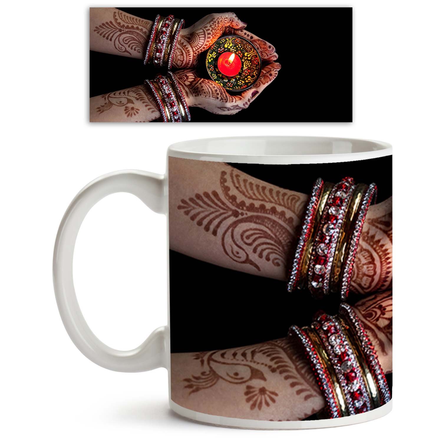 Buy ArtzFolio Traditional Indian Festival D2 Ceramic Coffee Tea Mug ...