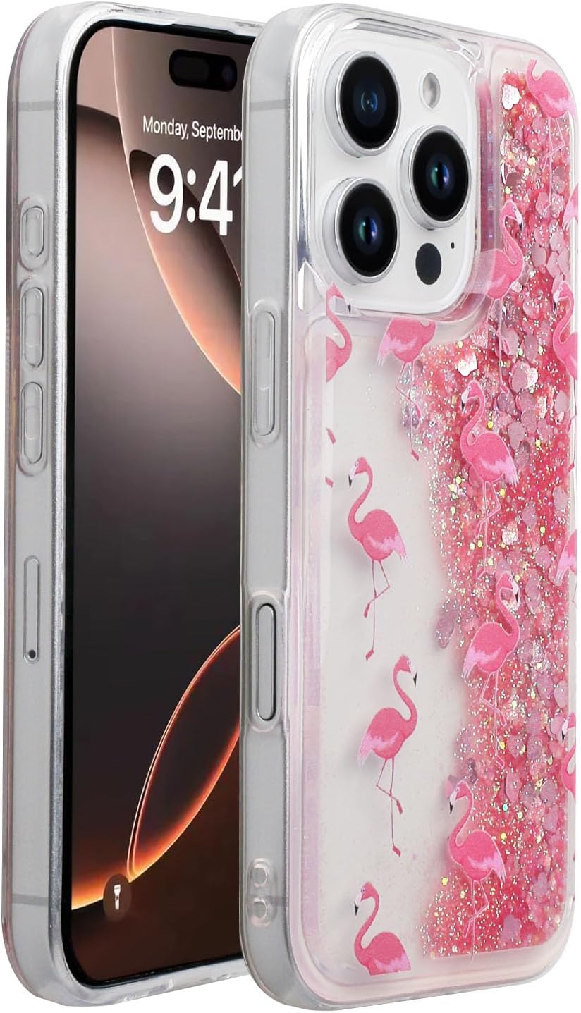Amazon.com: iPhone 16 Pro Cute Flamingo Women Girls Flamingos Birds ...