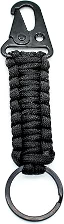 Amazon.com: Generic Paracord Survival Keychain - Carabiner Clip and ...