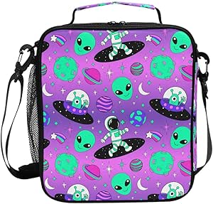 Amazon.com: Cute Astronauts and Alien in Space Lunch Box for Girl Boys ...
