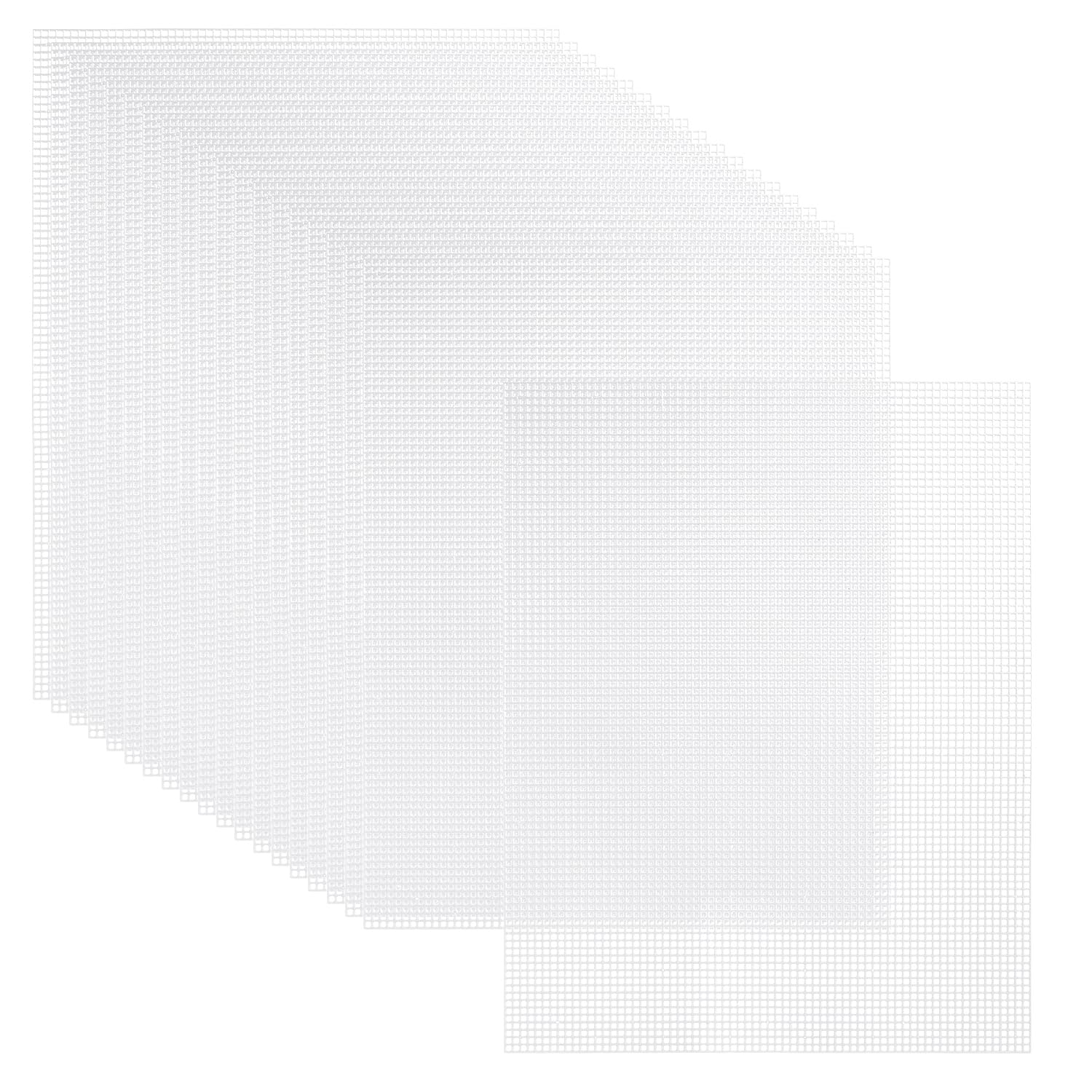 Amazon.com: 20 Sheets Plastic Canvas, 13x10.2inch 7CT Transparent ...