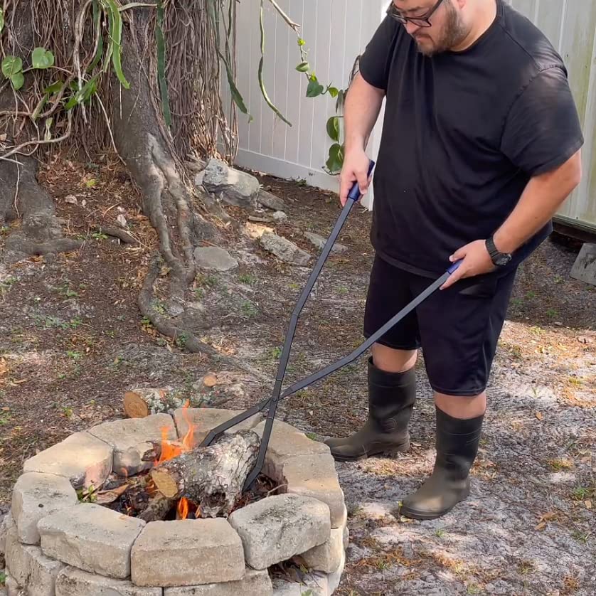 Snapklik.com : 40 Fire Tongs For Fire Pit Firewood Grabber Tool For ...