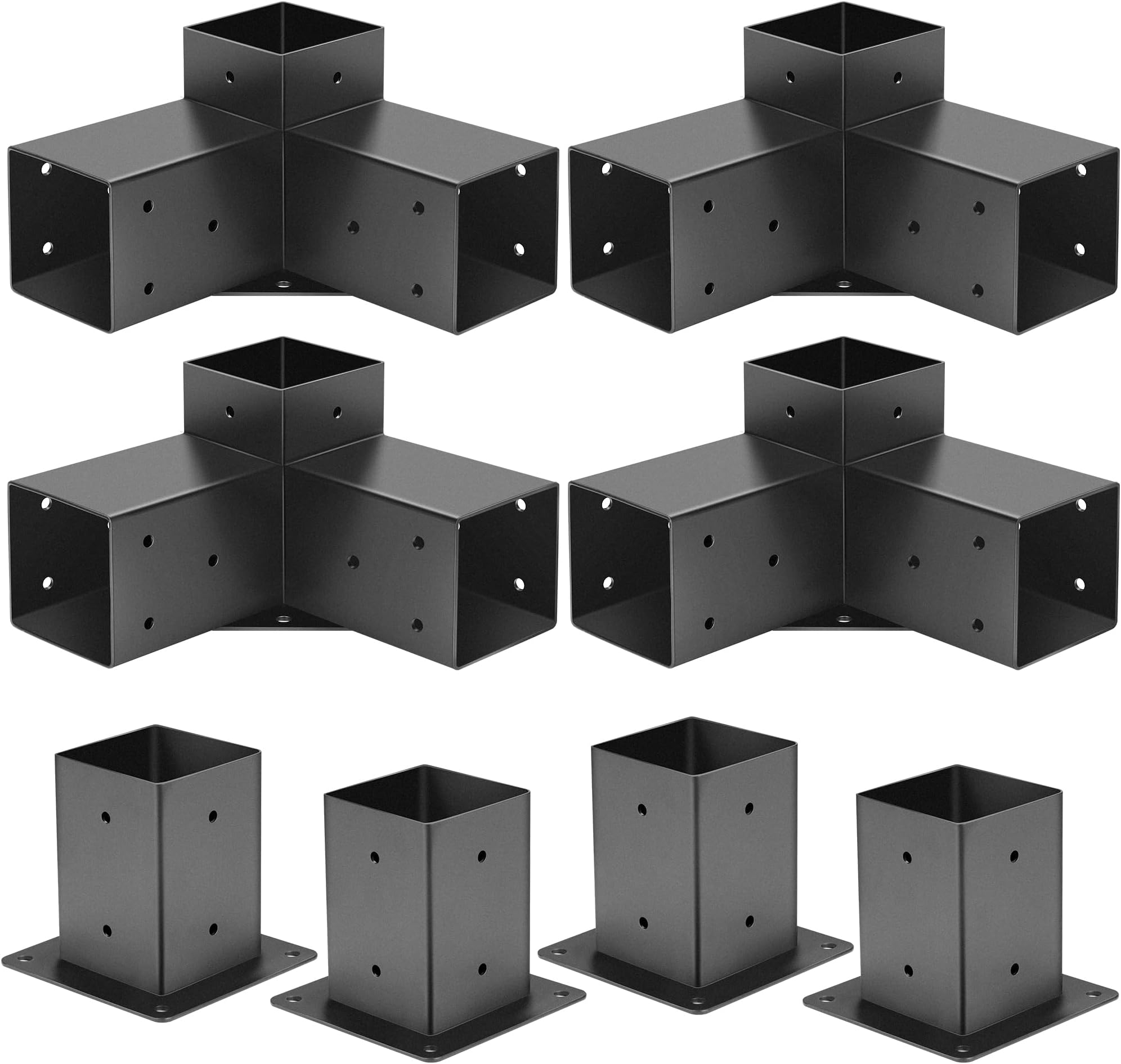 Amazon.com: Rengue Pergola Brackets, 4x4'' (Actual: 3.7x3.7'') Heavy ...