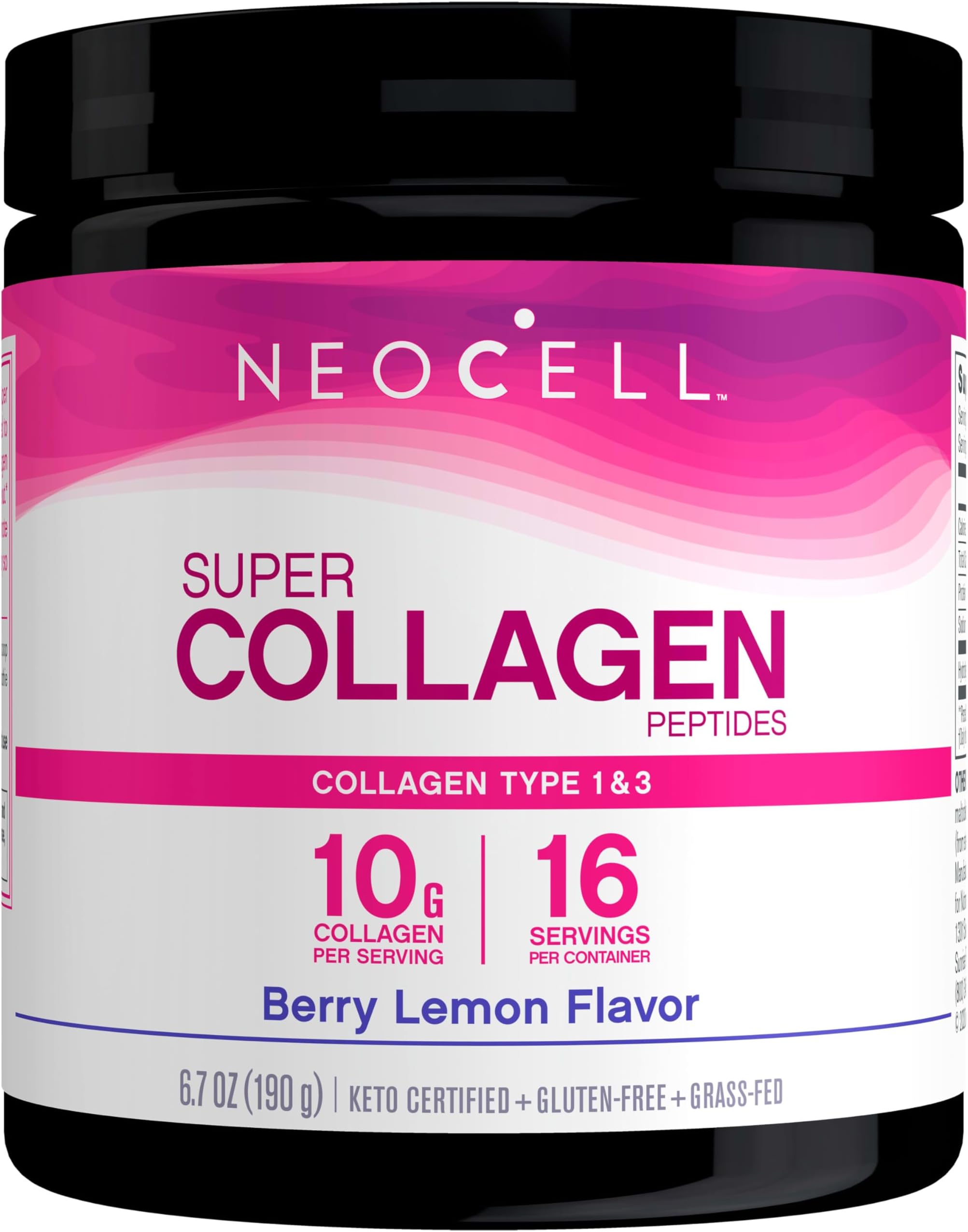 Amazon.com: NeoCell Super Collagen Peptides, 10g Collagen Peptides per ...