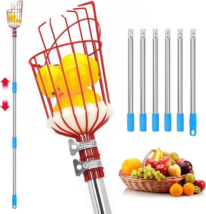Amazon.com : joyhalo Fruit Picker Tool, 8FT Fruit Picker Pole with ...
