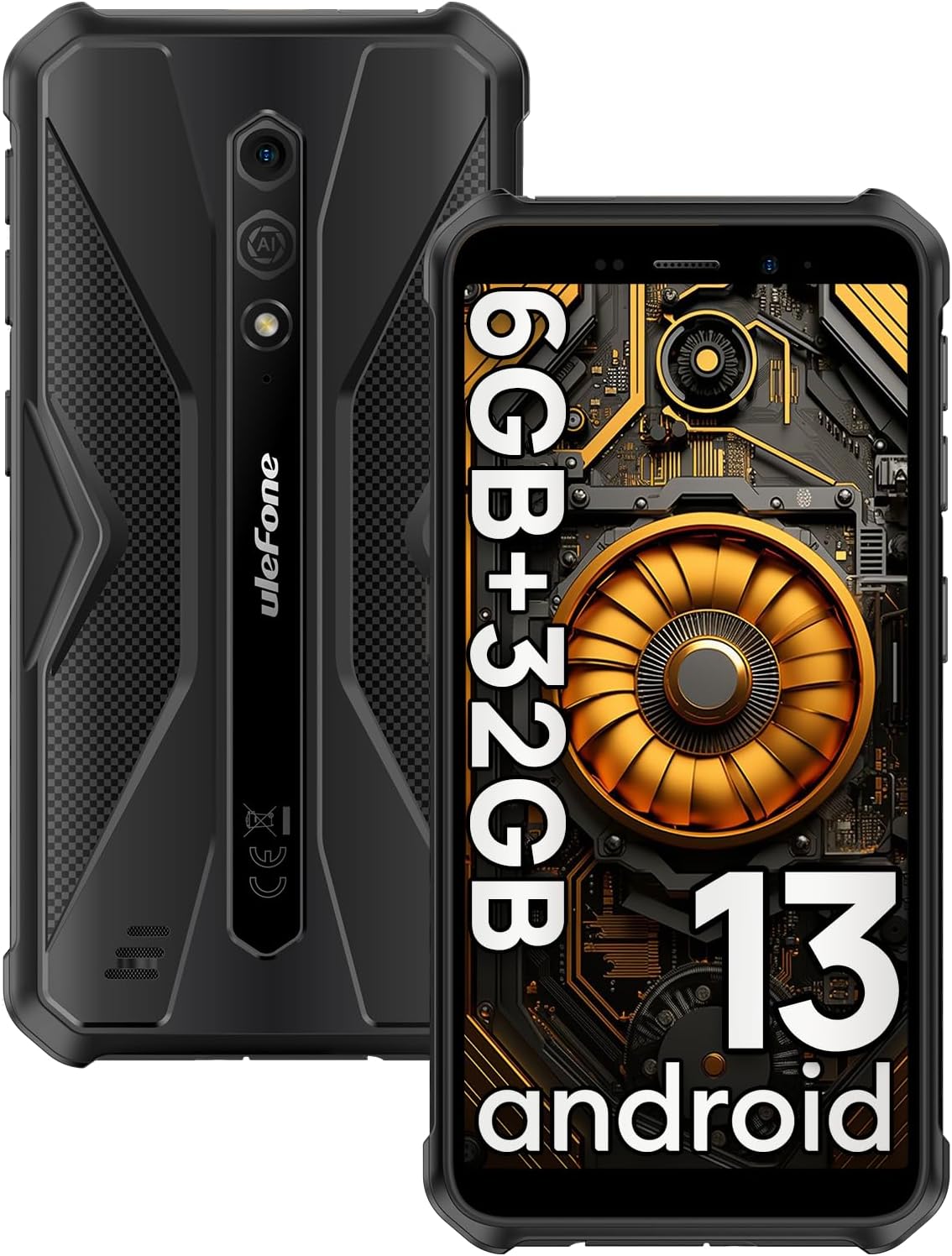 Ulefone Armor X13 Outdoor Smartphone Android 13, 12GB + 64GB/SD-256GB ...