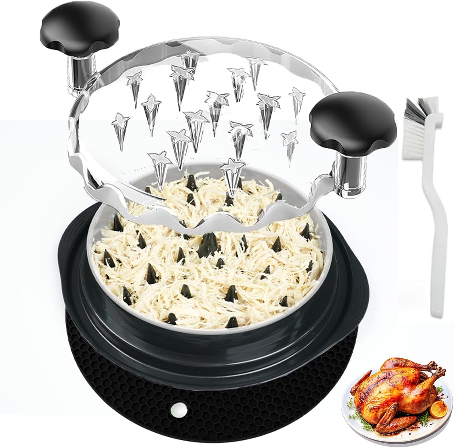 Amazon.com: Chicken Shredder Tool Twist Large - Heavy-Duty Plastic Meat ...