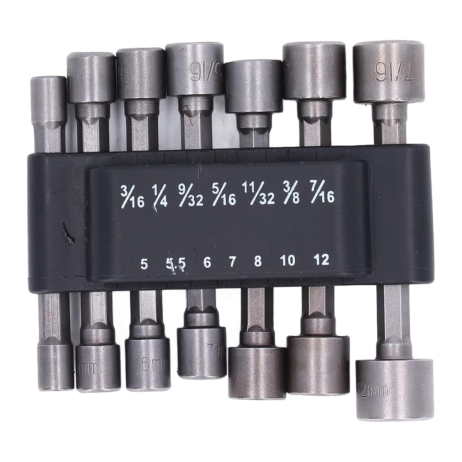 14Pcs Power Nut Driver Drill Bit Tools Set Tool Steel 40CR Shank Socket ...