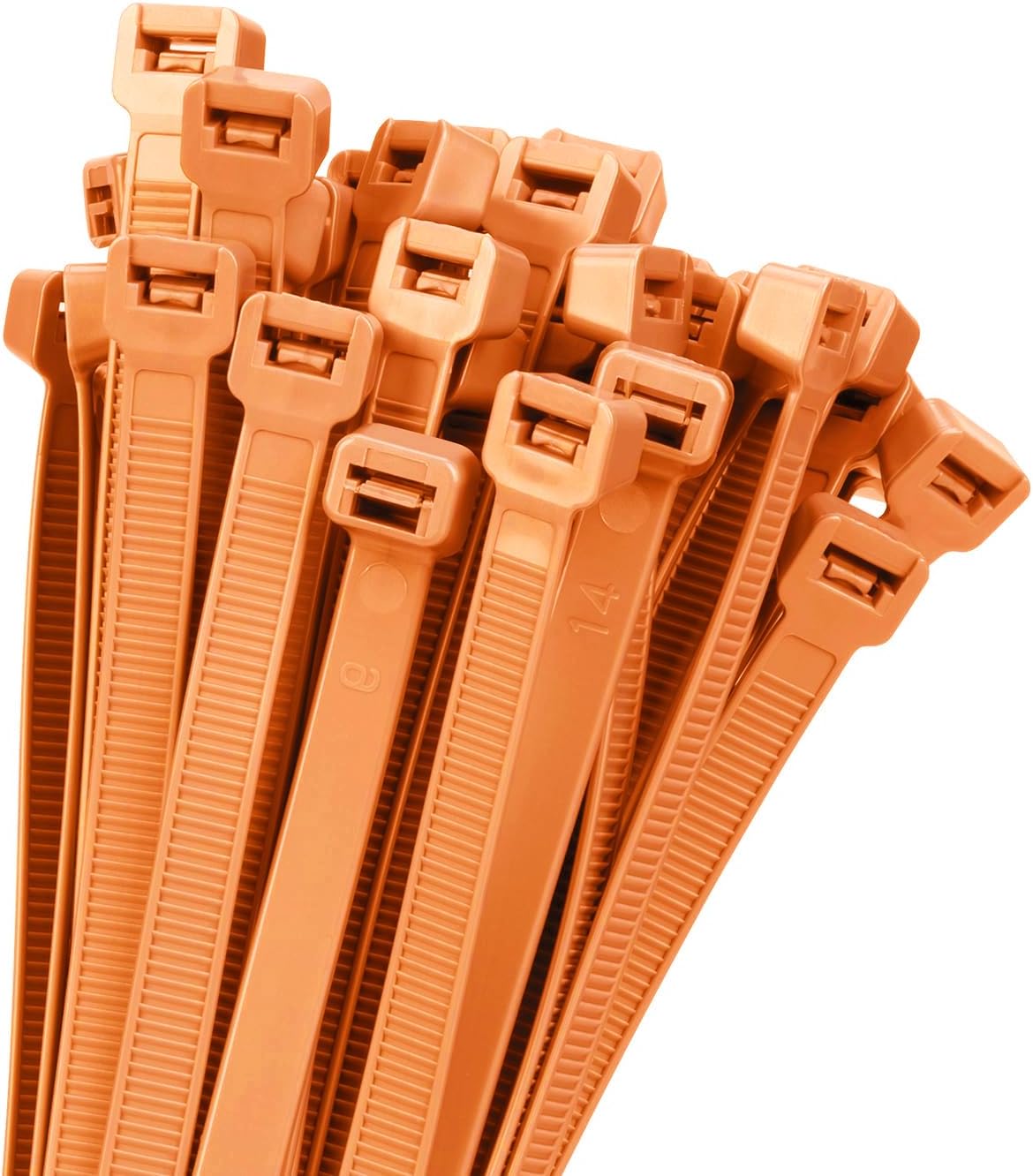 Amazon.com: Armpow 18 inch Orange Zip Ties Heavy Duty 100 PACK, 200 LBS ...
