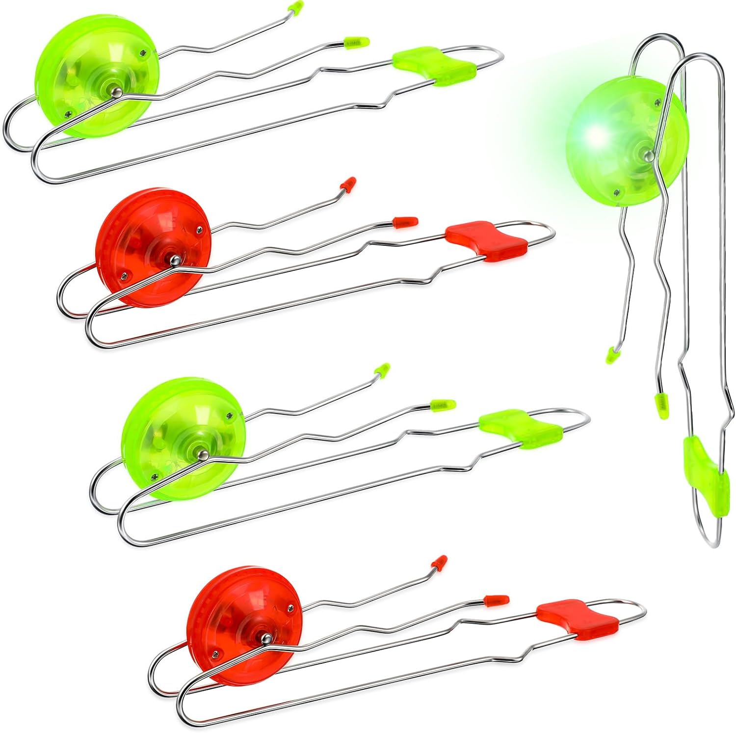 Amazon.com: Gejoy 4 Pcs Retro Light up Magnetic Gyro Wheels Toy 7080s ...