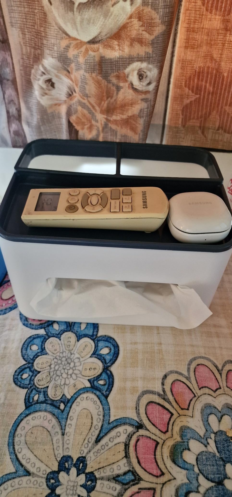 NowExp Polypropylene Multi-Functional Desk Organizer and Tissue Box ...