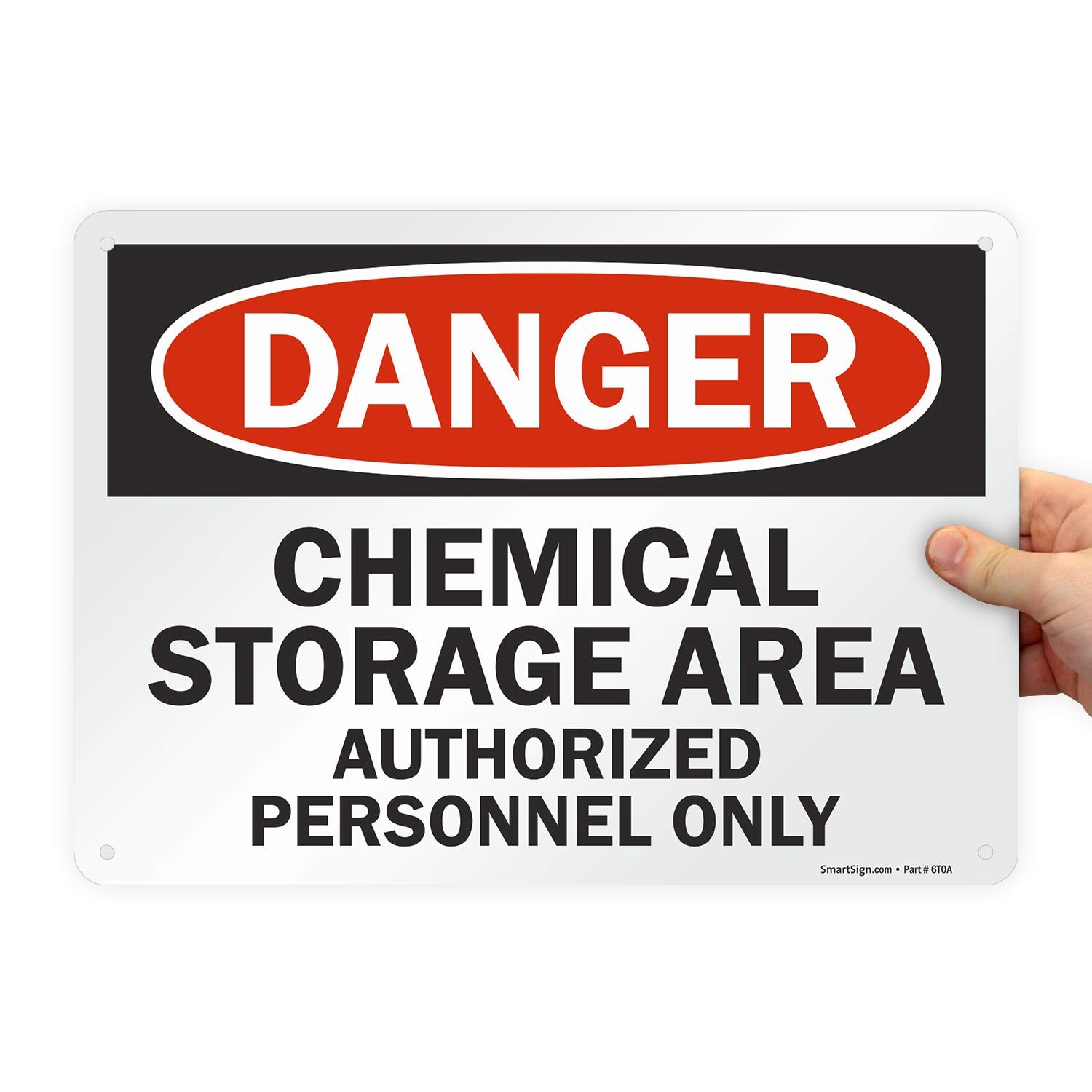 Buy SmartSign"Danger - Storage Area, Authorized Personnel Only" Sign ...