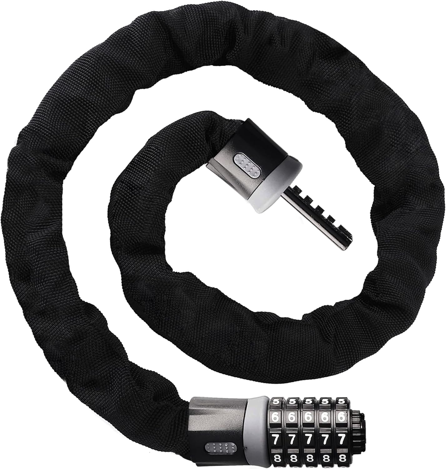 Bike Lock, Arespark 5 Digit 120cm Resettable Security Combination ...