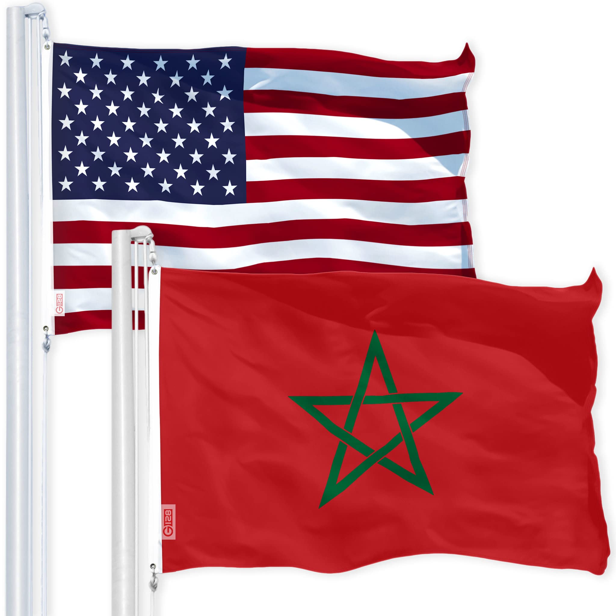 Moroccan American Flag